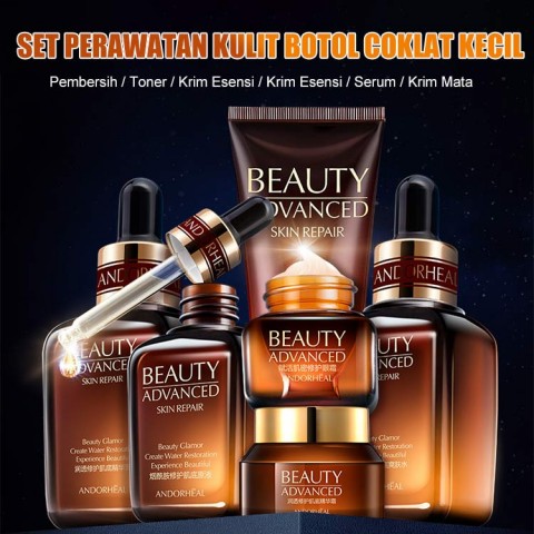 Set Perawatan Kulit Botol Coklat Kecil - Toner Wajah Essence Eye Cream ...